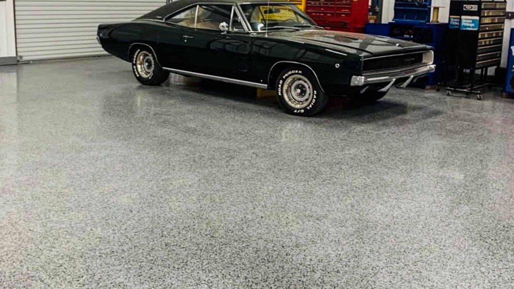 Flake & Metallic Epoxy Flooring by E2U - Warehouses to One Day Garage