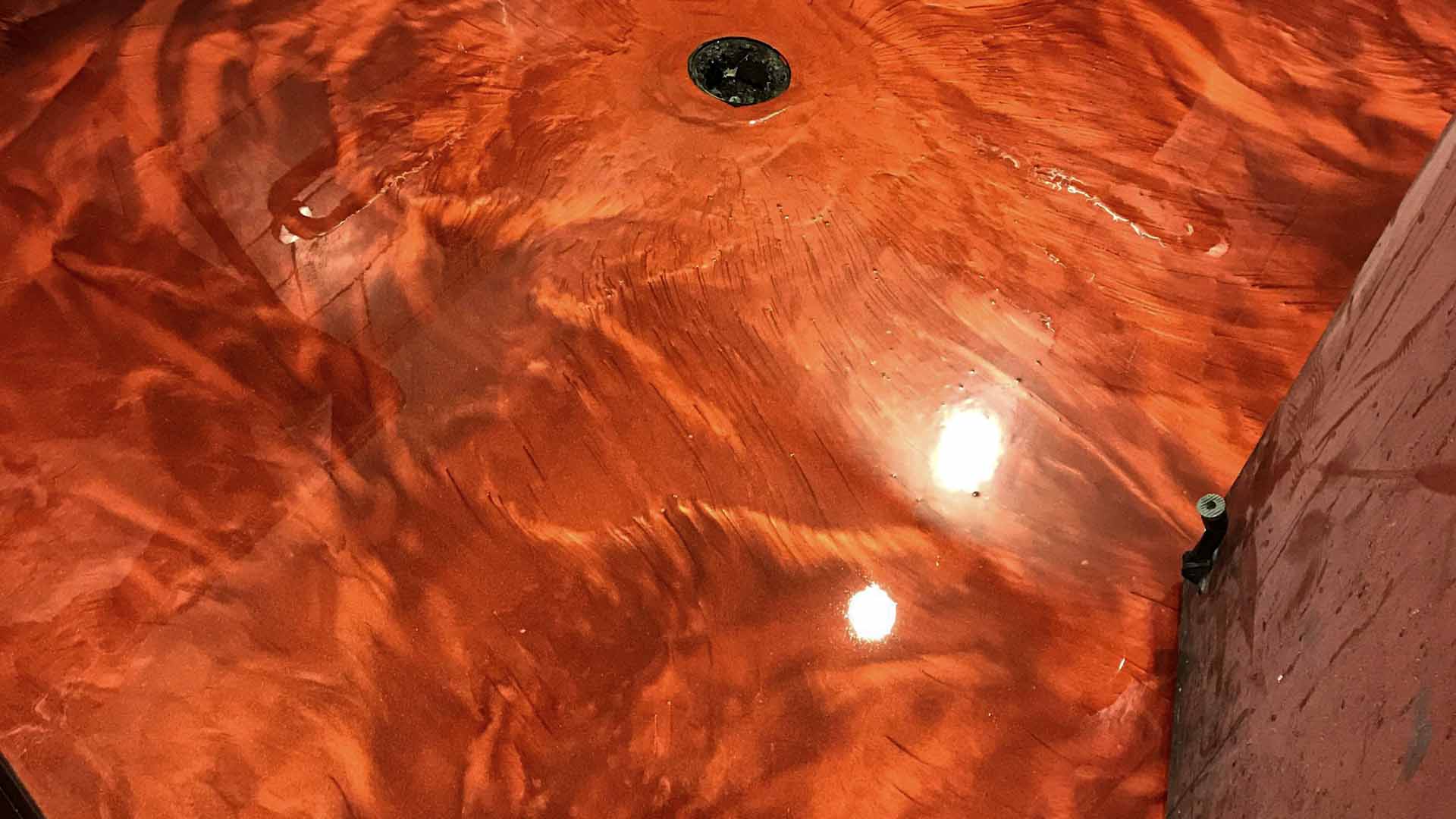 Orange Gold Copper Drain | E2U